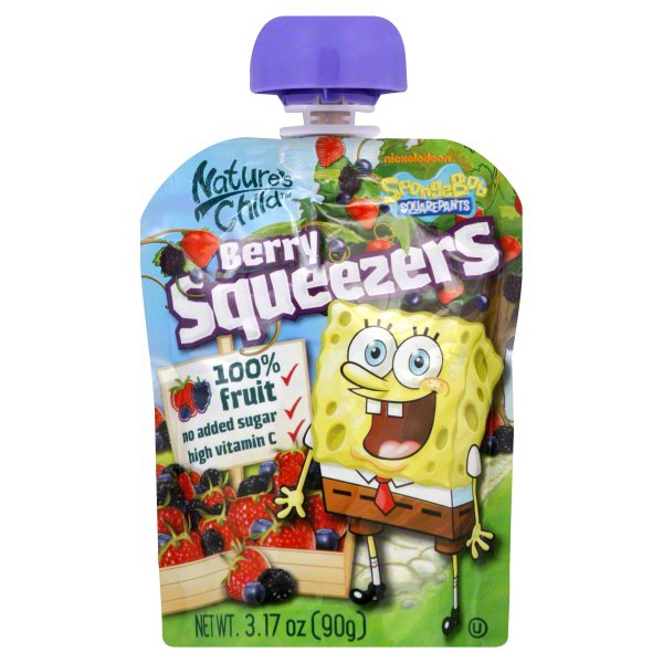 Nature's Child Nickelodeon SpongeBob SquarePants Berry Squeezers - Shop ...