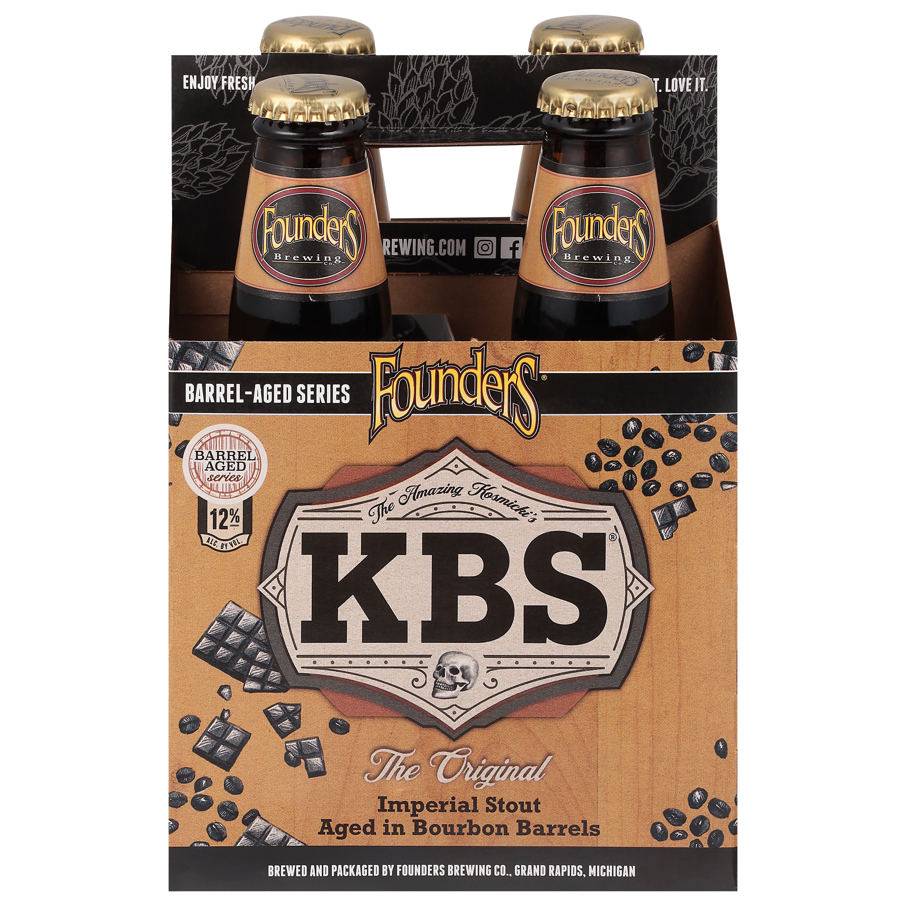 Founders Kentucky Breakfast Stout Craft Beer 4 pk Bottles - Shop Beer ...