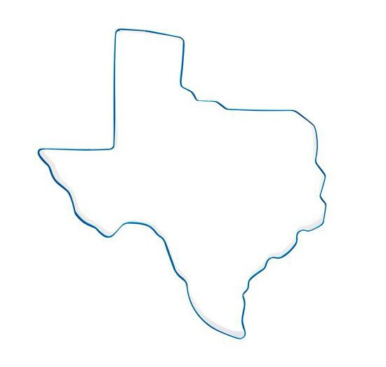 Cocinaware Texas Shape Blue Small Cookie Cutter - Shop Baking tools at ...
