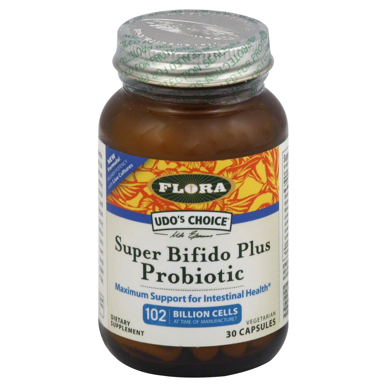 Flora Udo's Choice Super Bifido Plus Probiotic Vegetarian Capsules ...