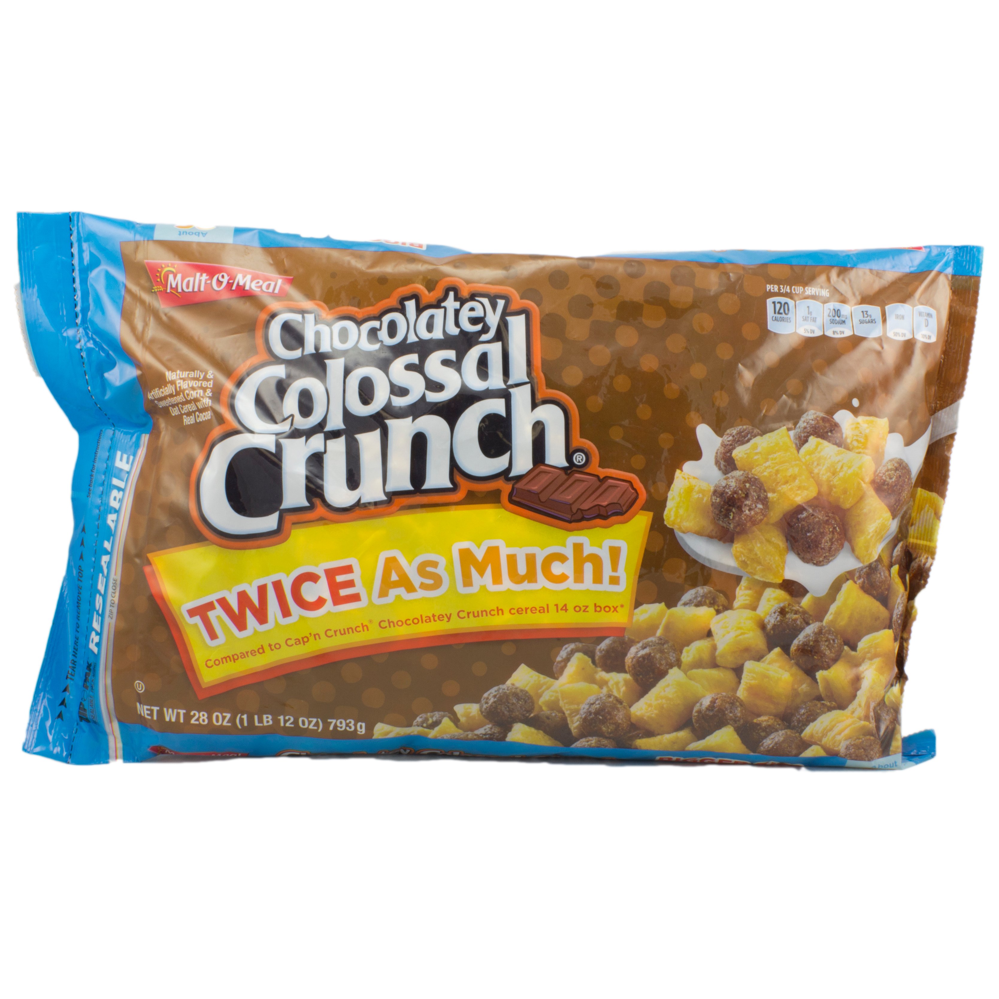 Malt-O-Meal Chocolatey Colossal Crunch - Shop Cereal at H-E-B