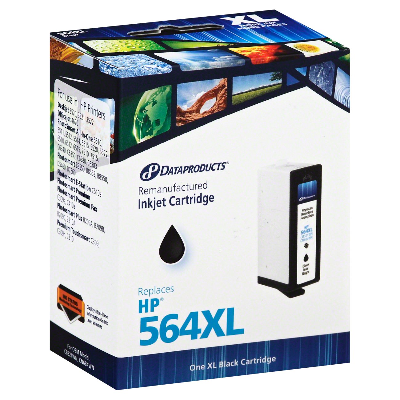 Dataproducts Remanufactured HP 564 XL Black Inkjet Printer Cartridge ...