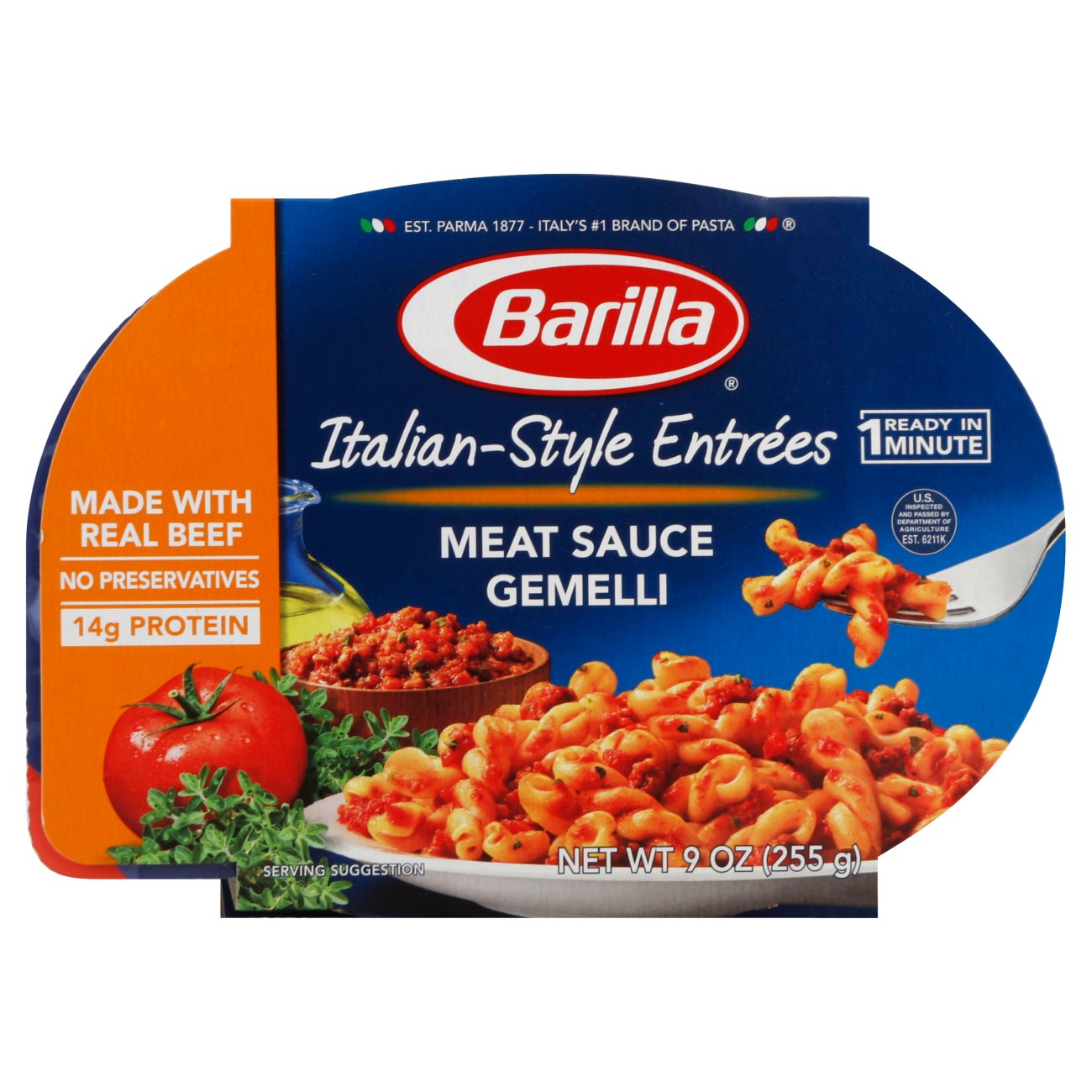 Barilla Italian Entrees Meat Sauce Gemelli - Shop Pantry Meals at H-E-B