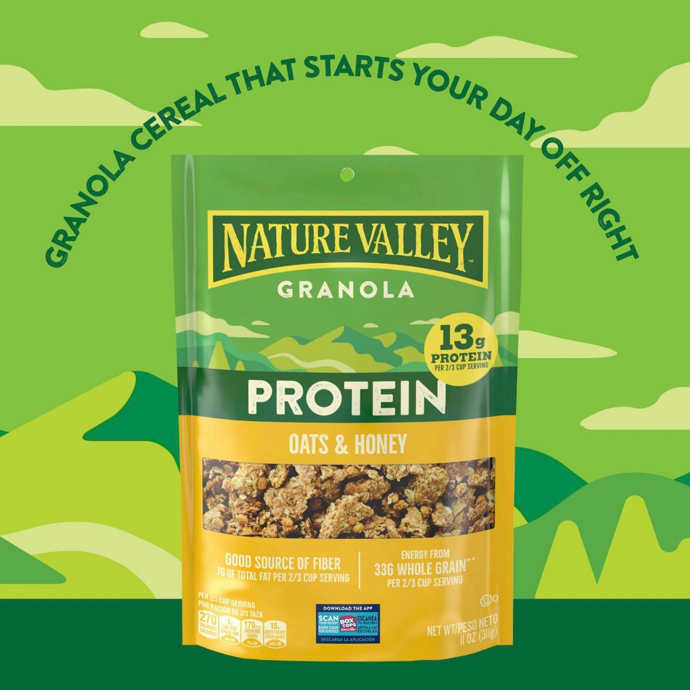 Nature Valley 13g Protein Crunchy Granola - Oats 'N Honey - Shop Cereal ...