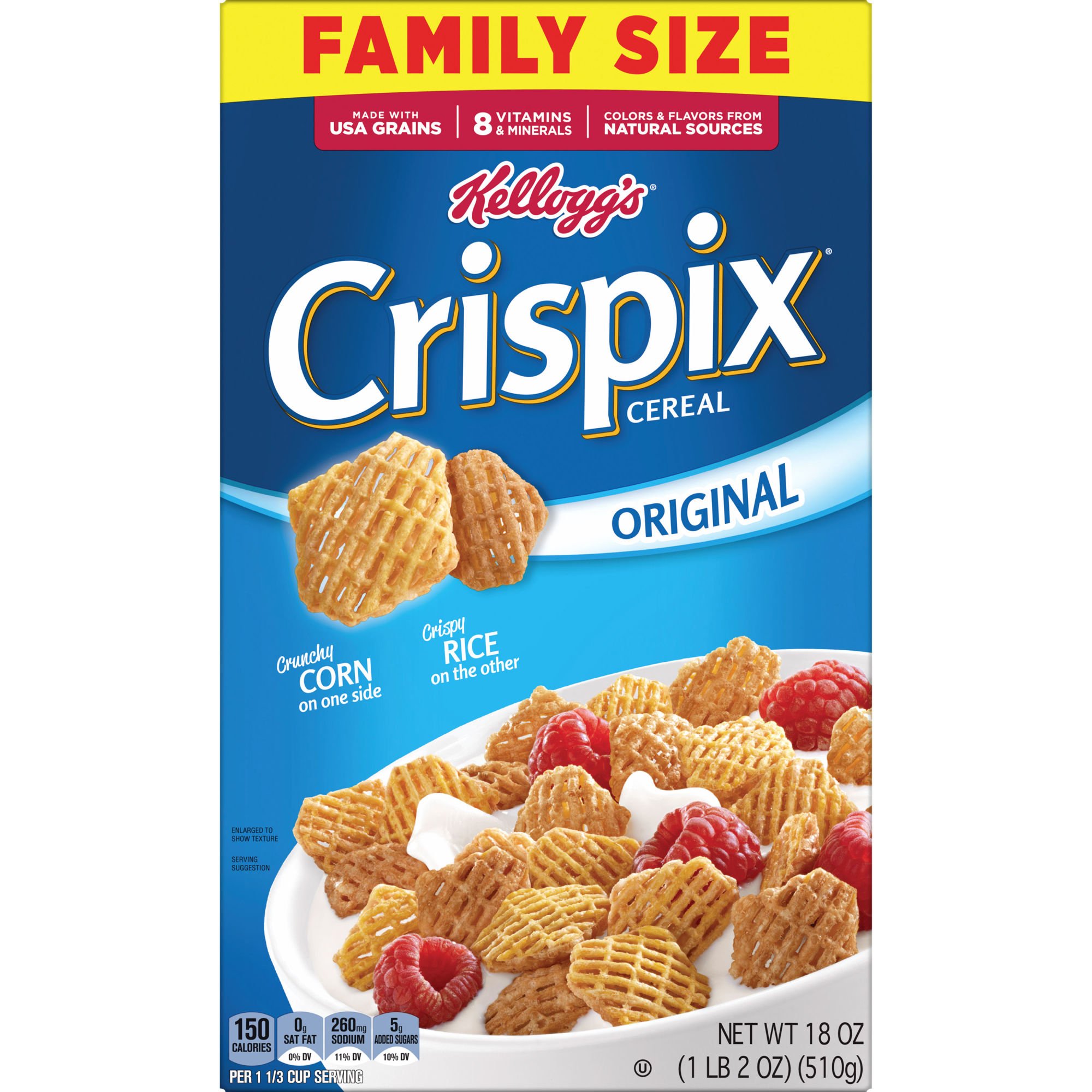 Kellogg's Crispix Original Cold Breakfast Cereal - Shop Cereal at H-E-B