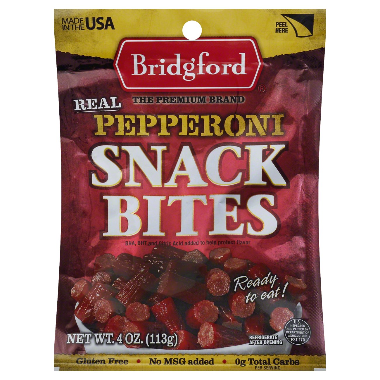 Bridgford Pepperoni Snack Bites - Shop Jerky at H-E-B