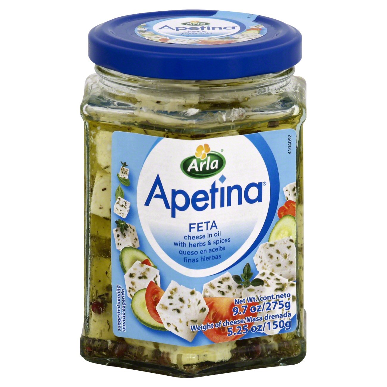 Arla Apetina Feta In Oil with Herbs & Spices - Shop Cheese at H-E-B