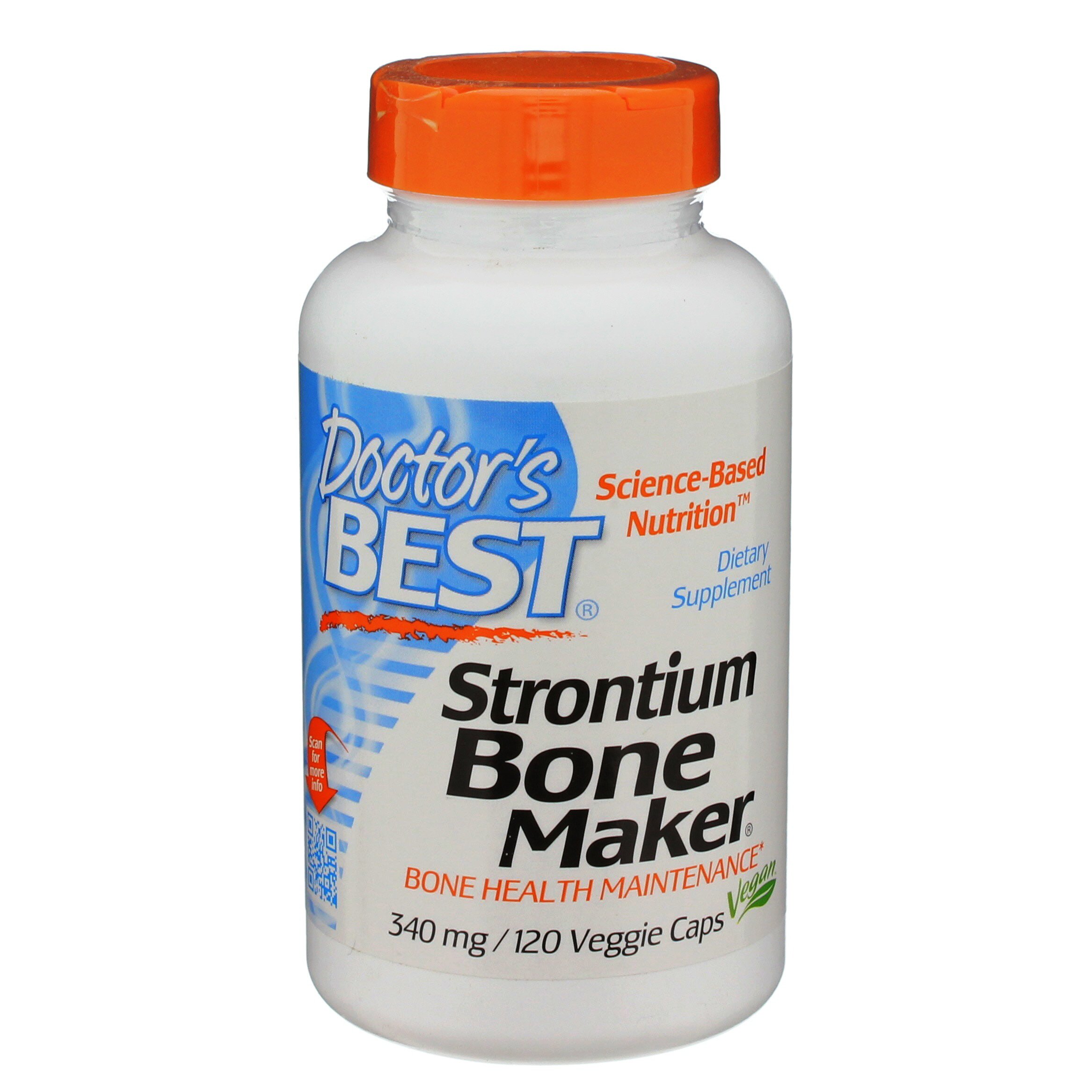Doctor's Best Strontium Bone Maker 340 mg Veggie Caps - Shop Minerals ...