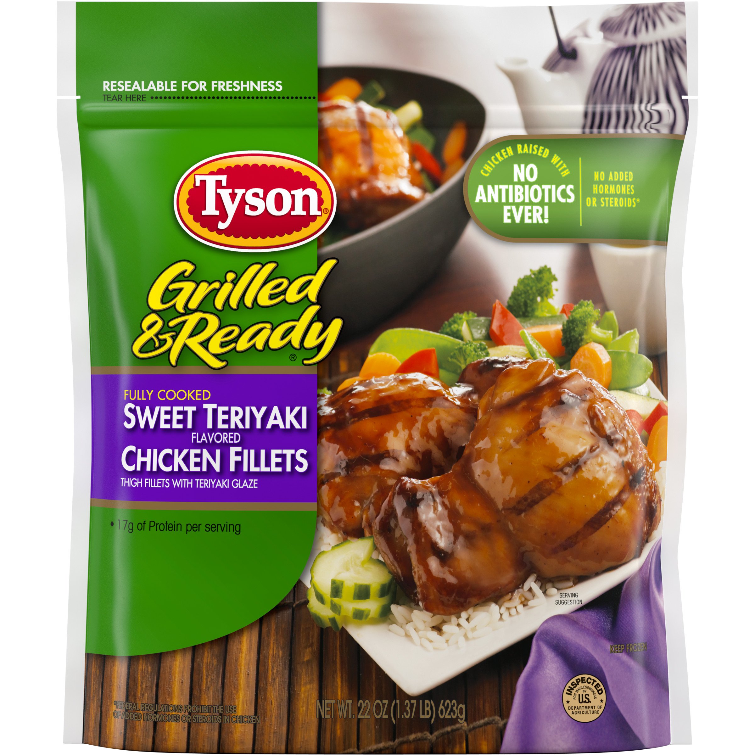Tyson Grilled & Ready Sweet Asian Chicken Thigh Fillets - Shop Chicken ...