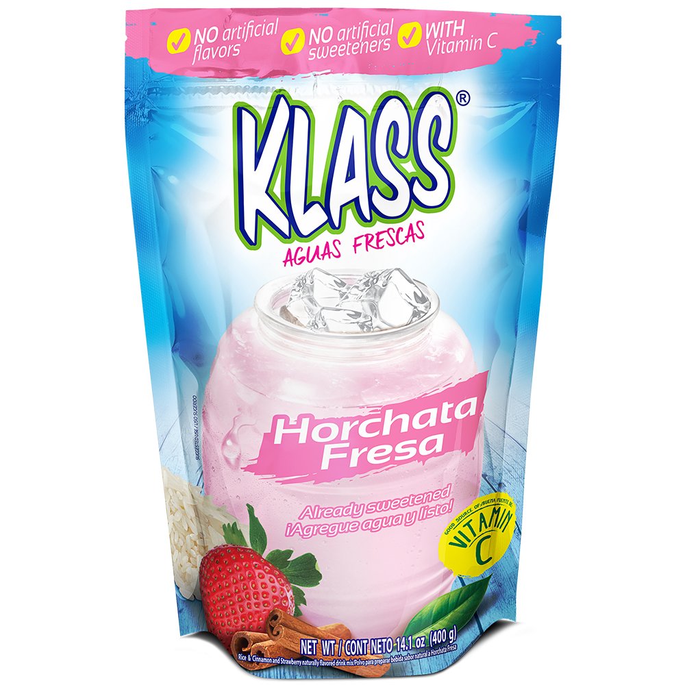 Klass Horchata Fresa Rice Cinnamon Strawberry Flavor - Shop Mixes ...