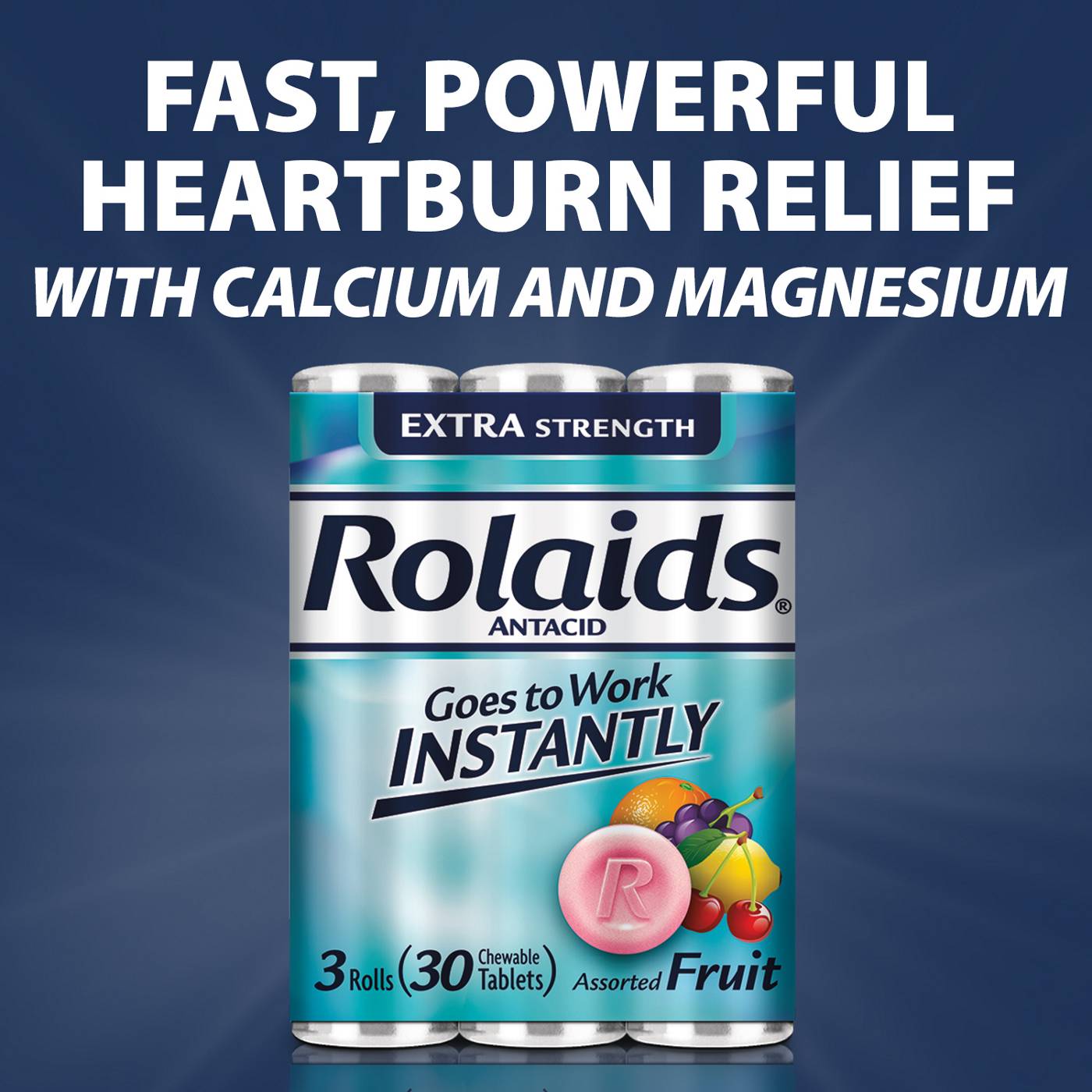 Rolaids 3 Roll Packs Extra Strength Tablets Assorted Fruit - Shop ...