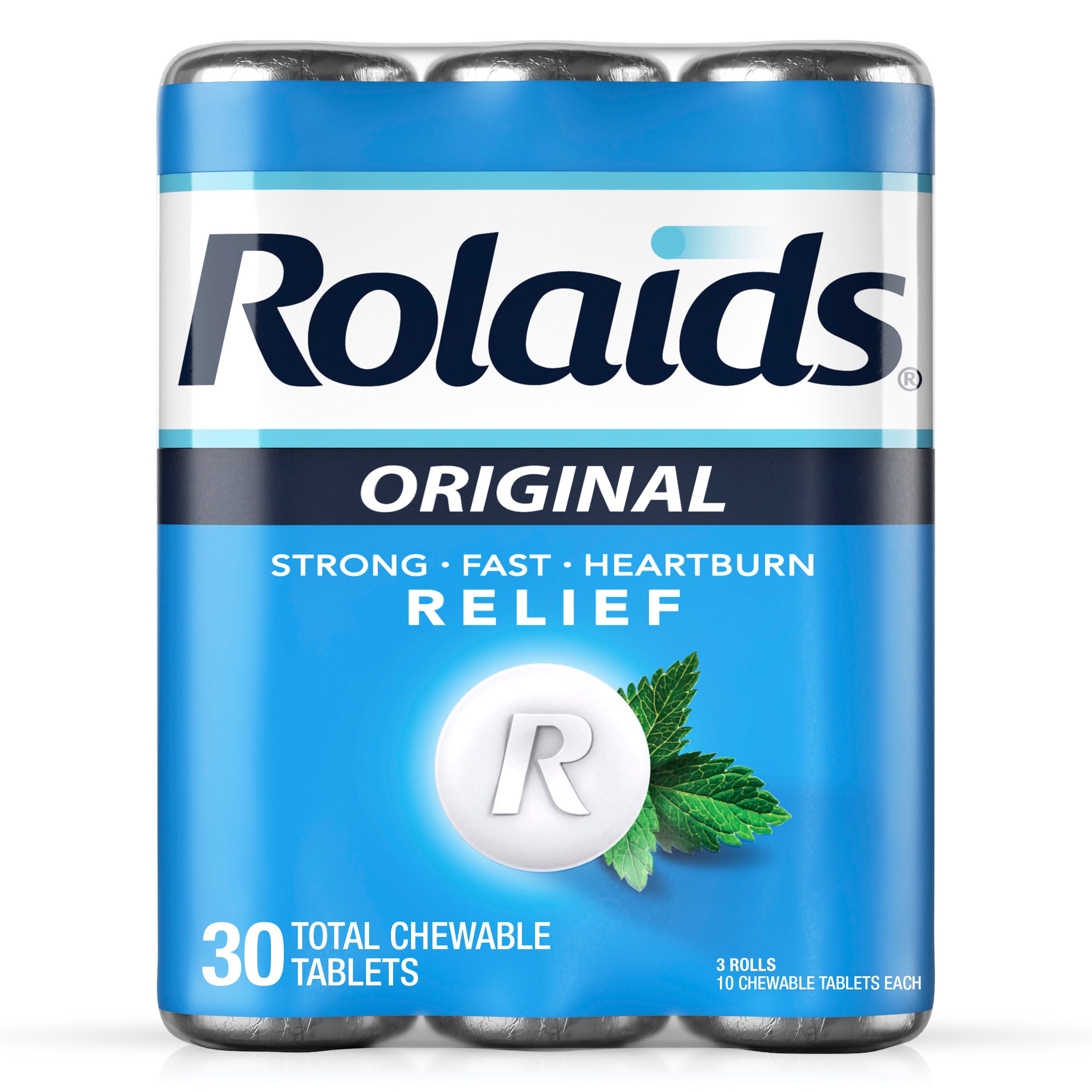 Rolaids 3 Roll Packs Extra Strength Tablets Mint - Shop Digestion ...