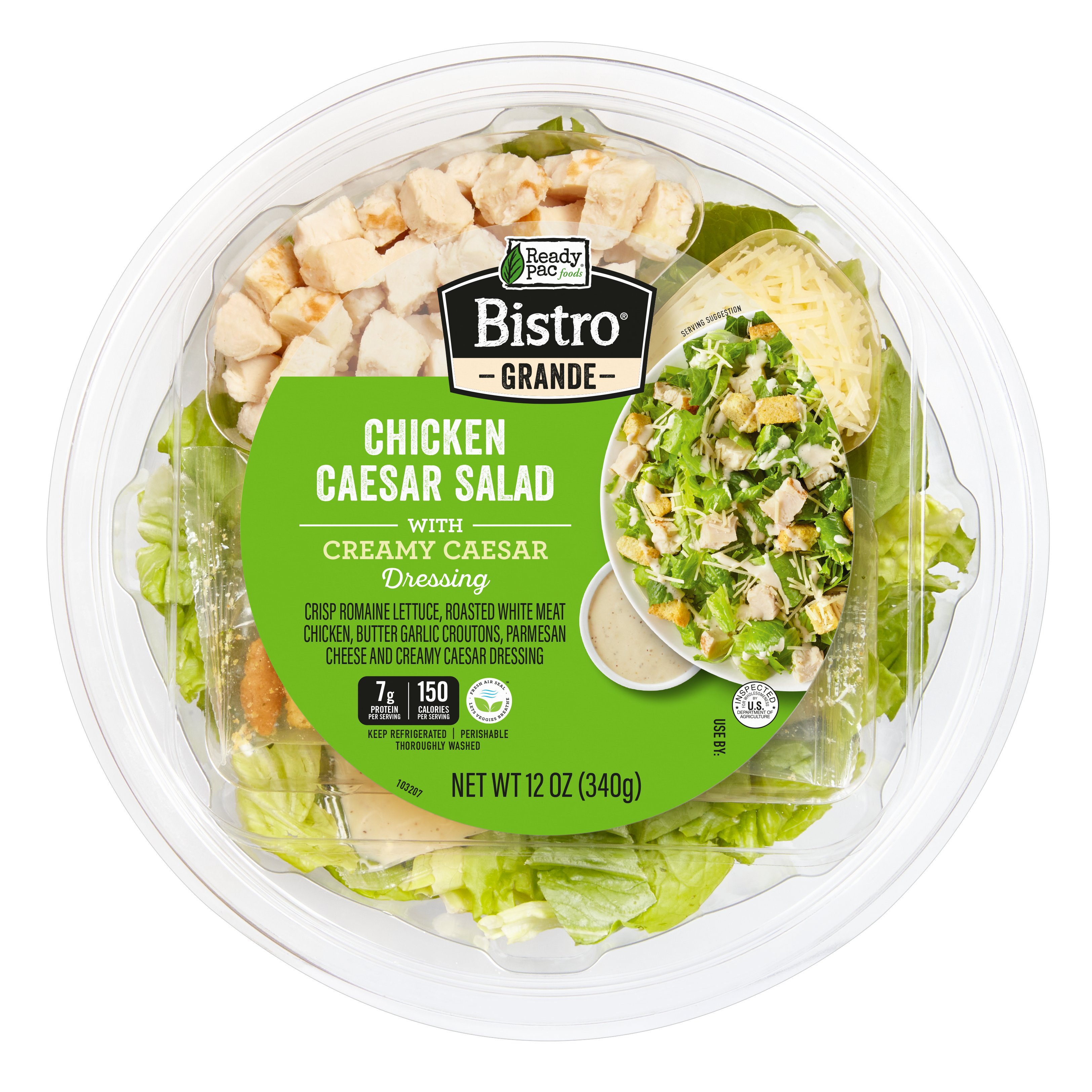 Ready Pac Bistro Grande Salad Bowl Chicken Caesar Shop Lettuce And Leafy Greens At H E B