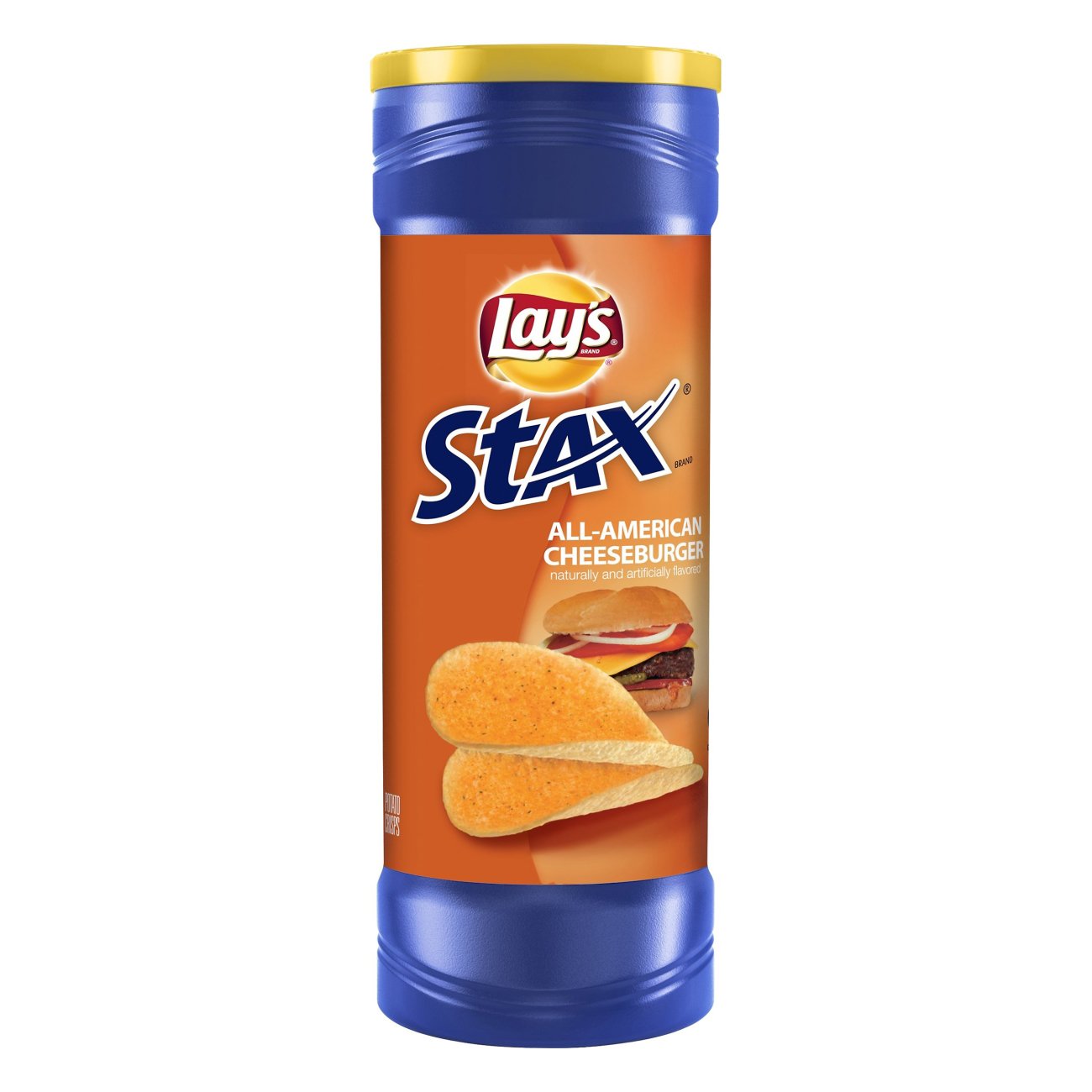 Lay's Stax All American Cheeseburger Flavored Potato Crisps - Shop ...