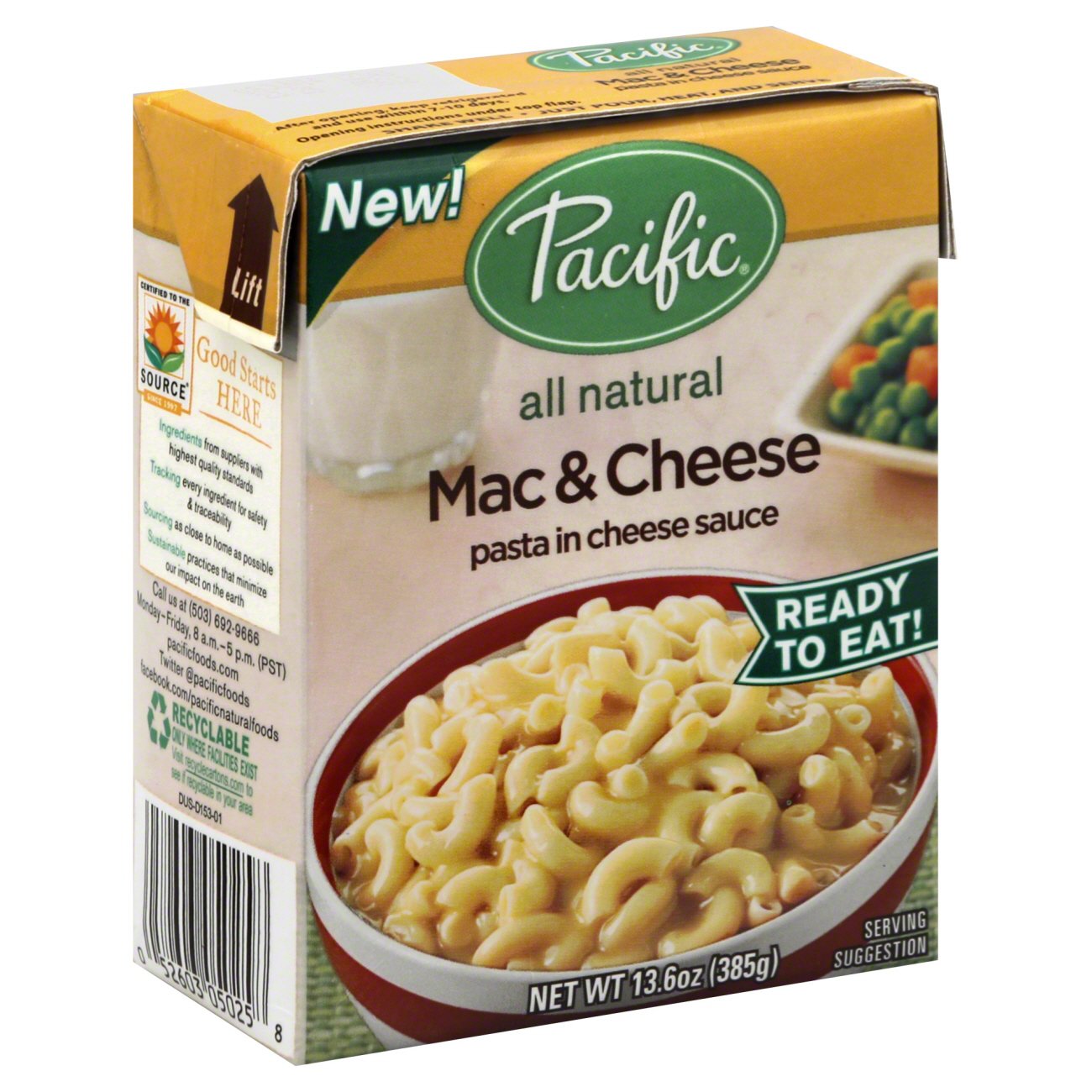 Pacific Foods All Natural Mac & Cheese - Shop Pantry meals at H-E-B