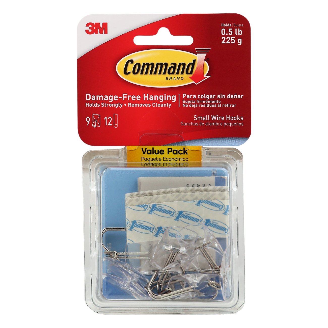 Command Small Wire Hooks - Clear - Shop Hooks & picture hangers at H-E-B