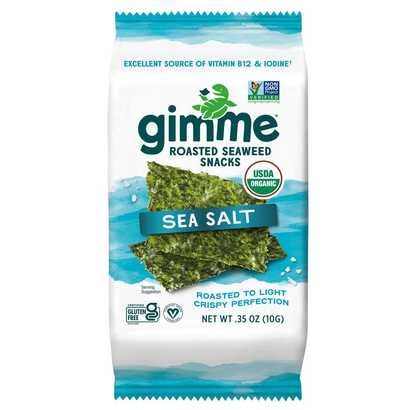 gimme Roasted Seaweed Snack - Sea Salt - Shop Chips at H-E-B