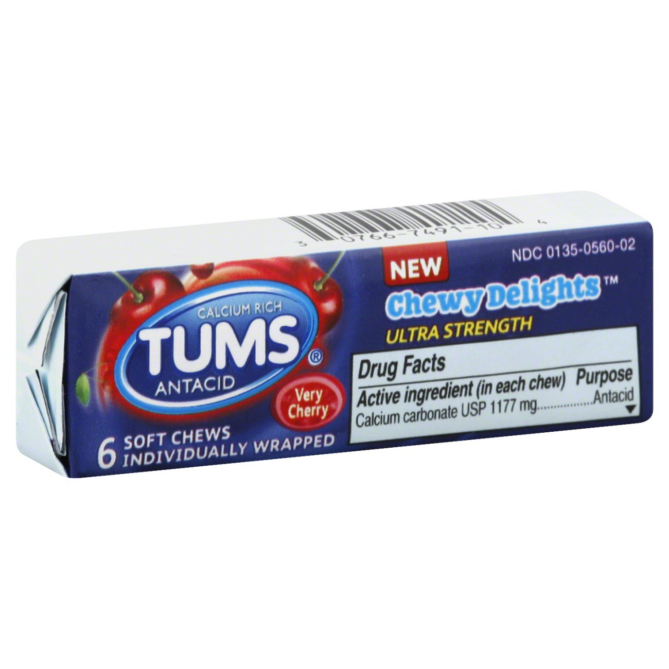 Tums Chewy Delights Very Cherry Ultra Strength Antacid - Shop Medicines ...