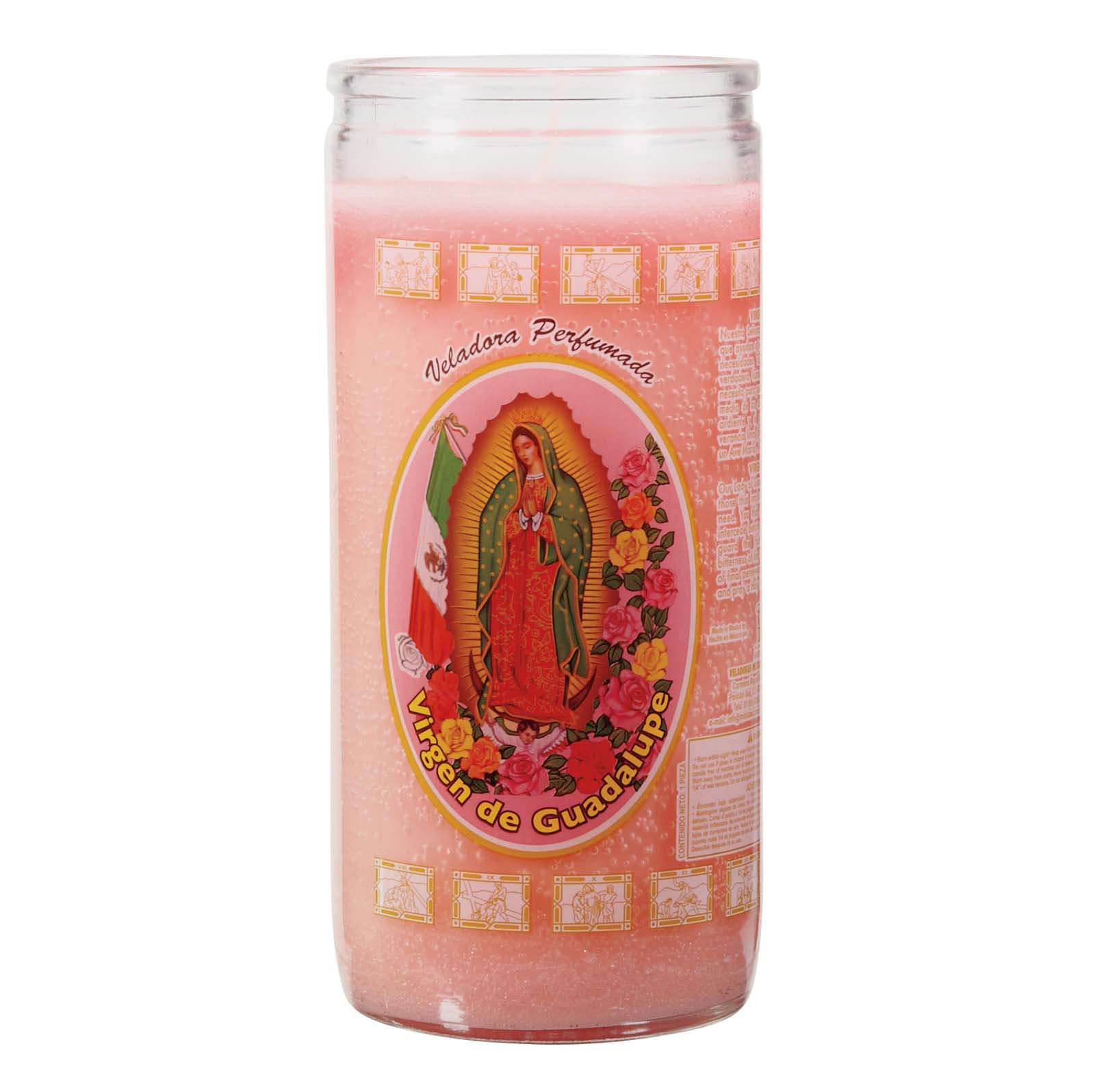Brilux Lady of Guadalupe Pink Scented Candle - Shop Candles at H-E-B