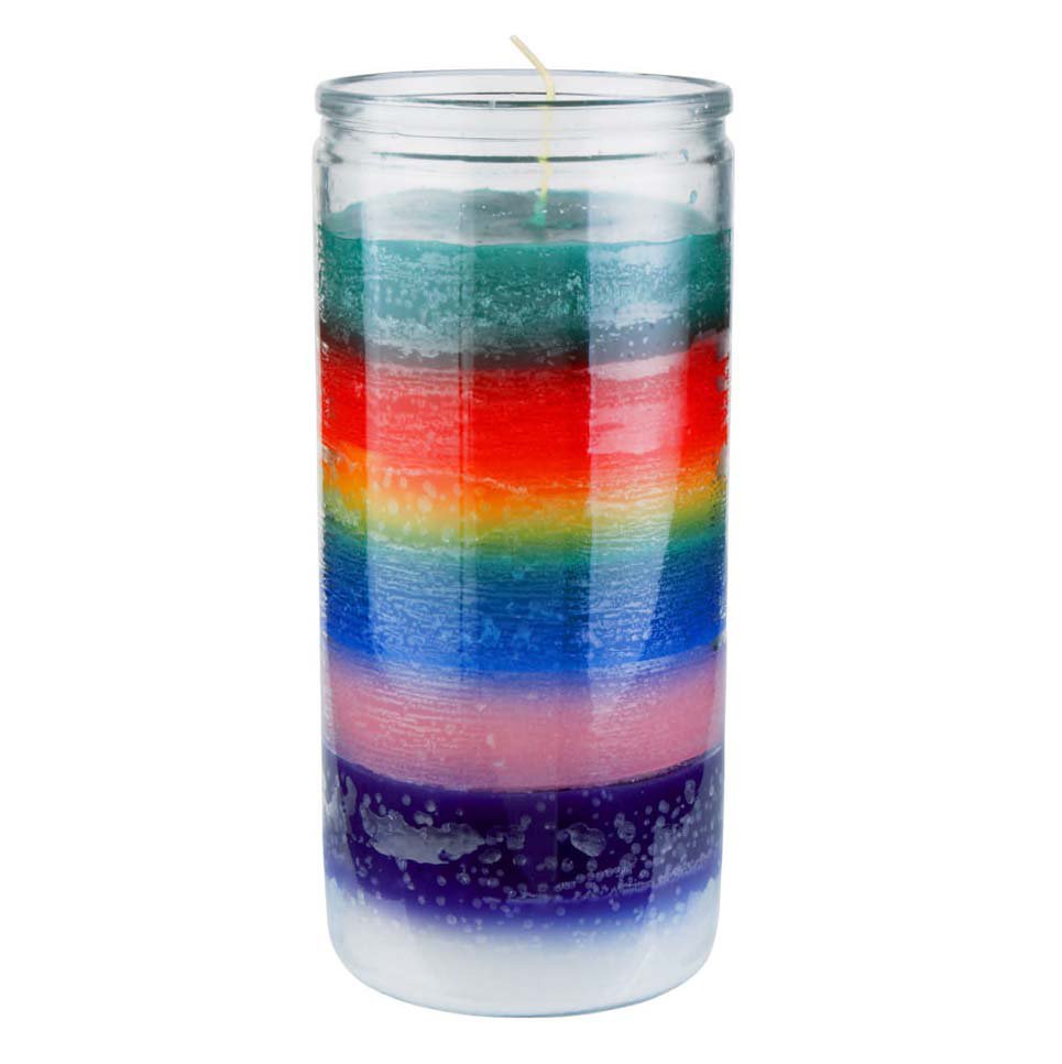 Brilux Clear Glass Candle - Multi Color Wax - Shop Candles at H-E-B