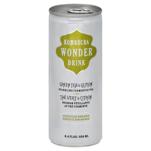 Kombucha Wonder Drink Green Tea & Lemon Sparkling Fermented Tea - Shop ...