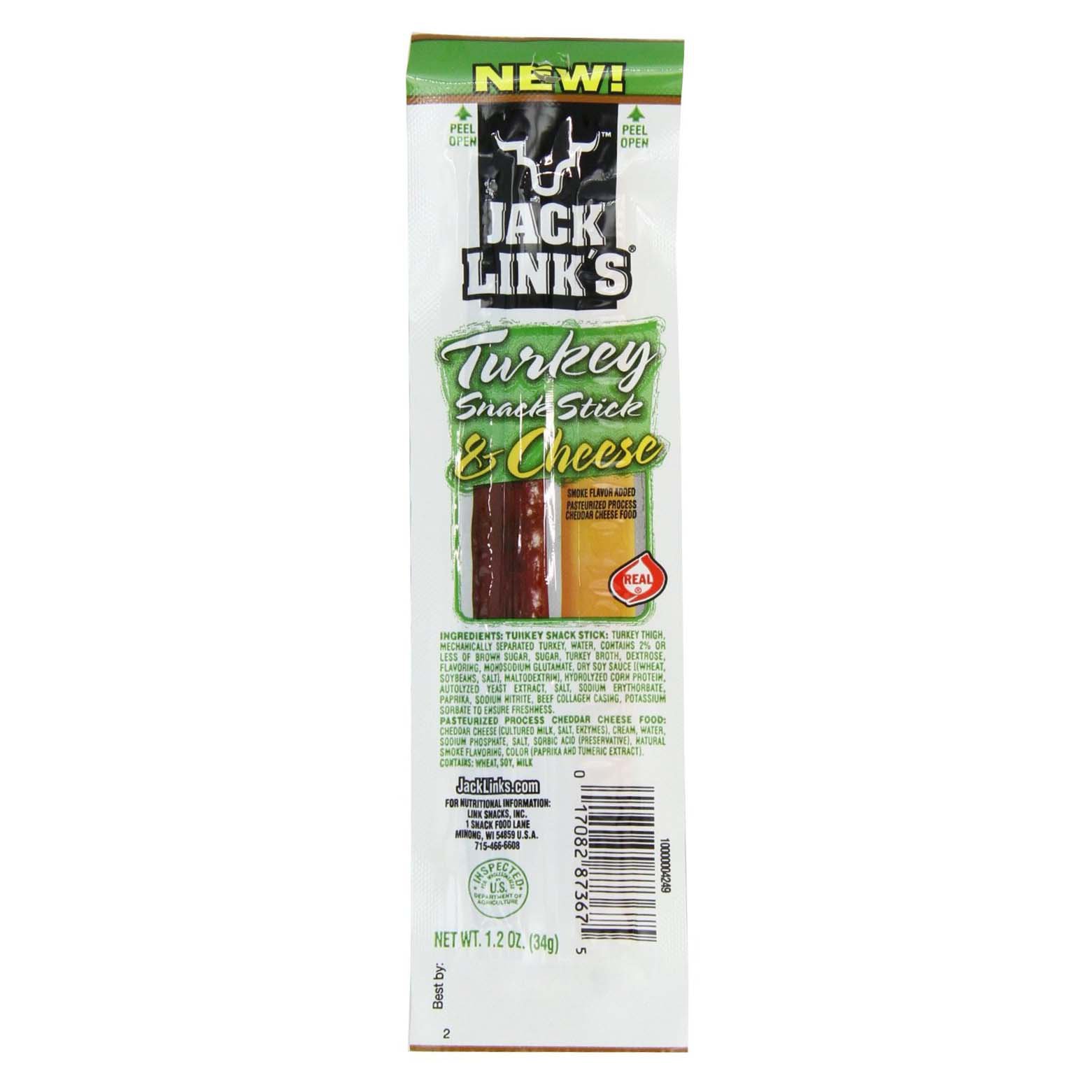 Jack Link's Turkey & Cheese Snack Stick - Shop Jerky at H-E-B