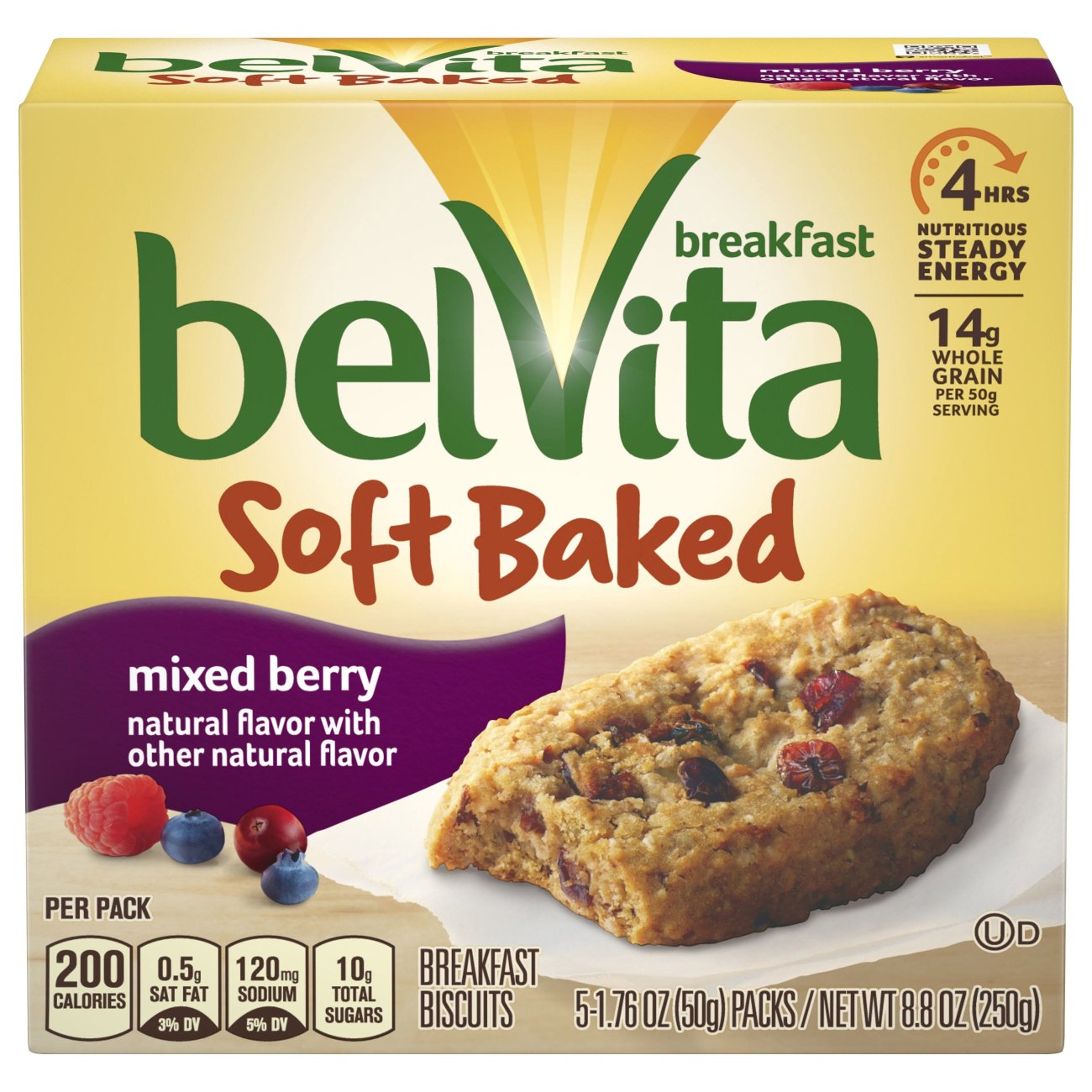 belVita Soft Baked Breakfast Biscuits - Mixed Berry - Shop Cookies at H-E-B