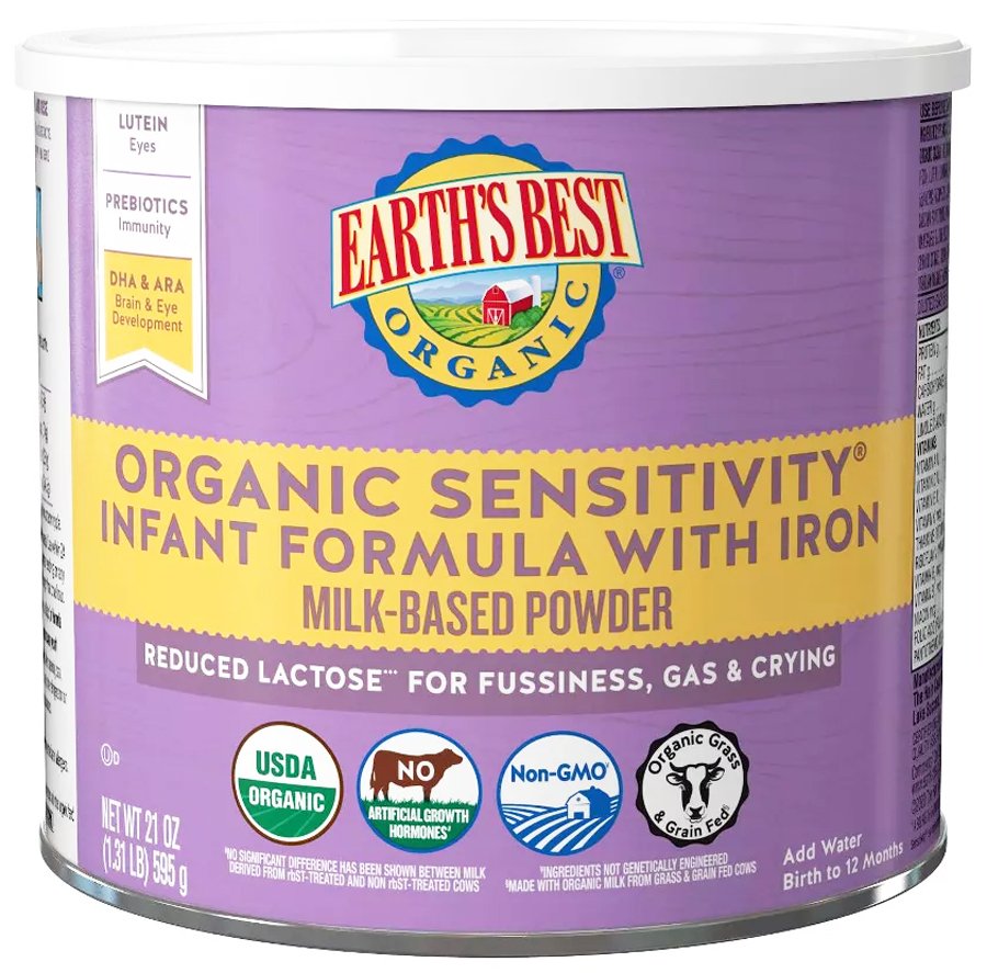 Earth's Best Organic Sensitivity Infant Formula with Iron - Shop ...