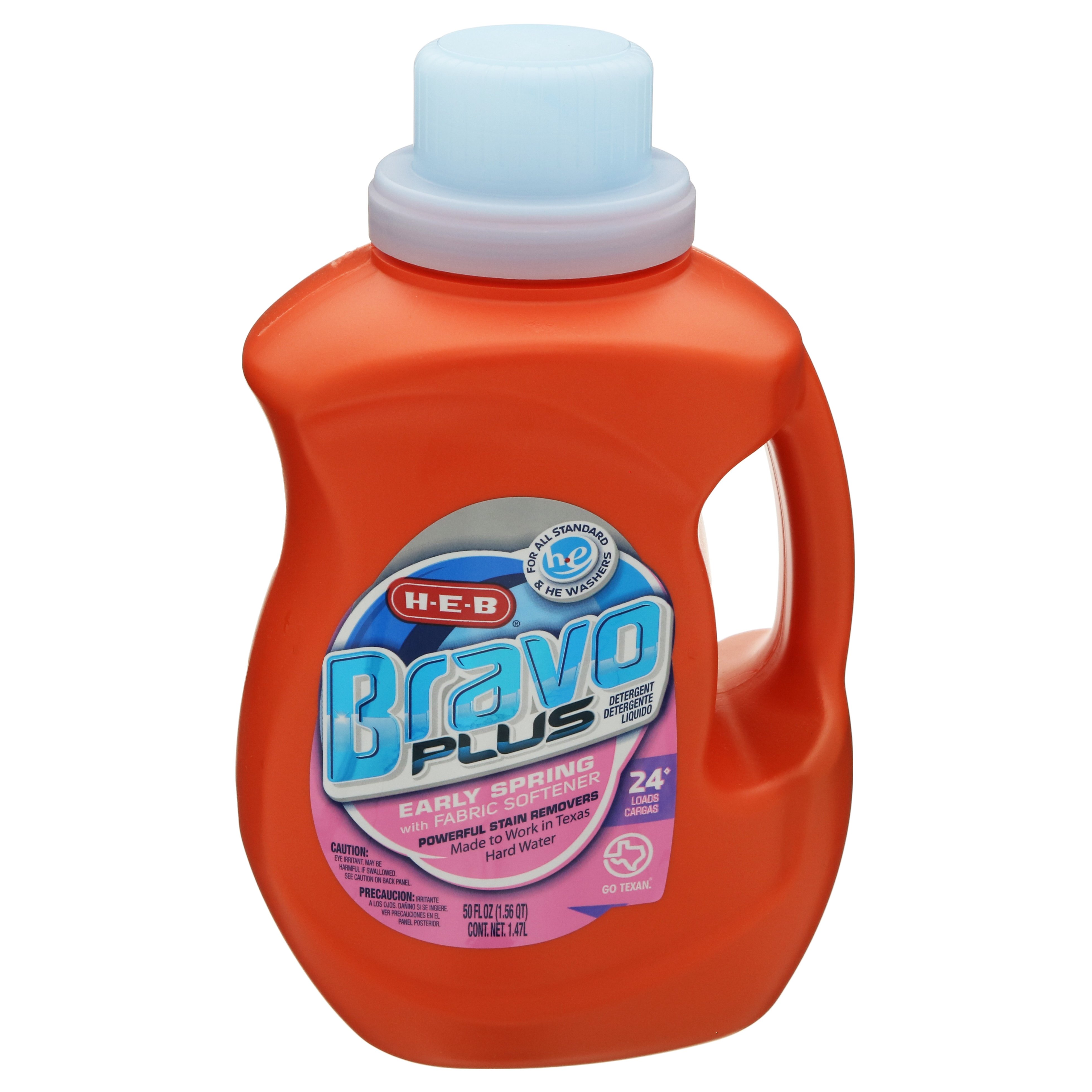 H-E-B Bravo Plus Early Spring with Fabric Softener HE Liquid Laundry ...