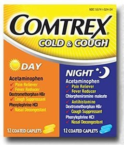 Comtrex Cold & Cough Day/Night Coated Caplets - Shop Cough, cold & flu ...