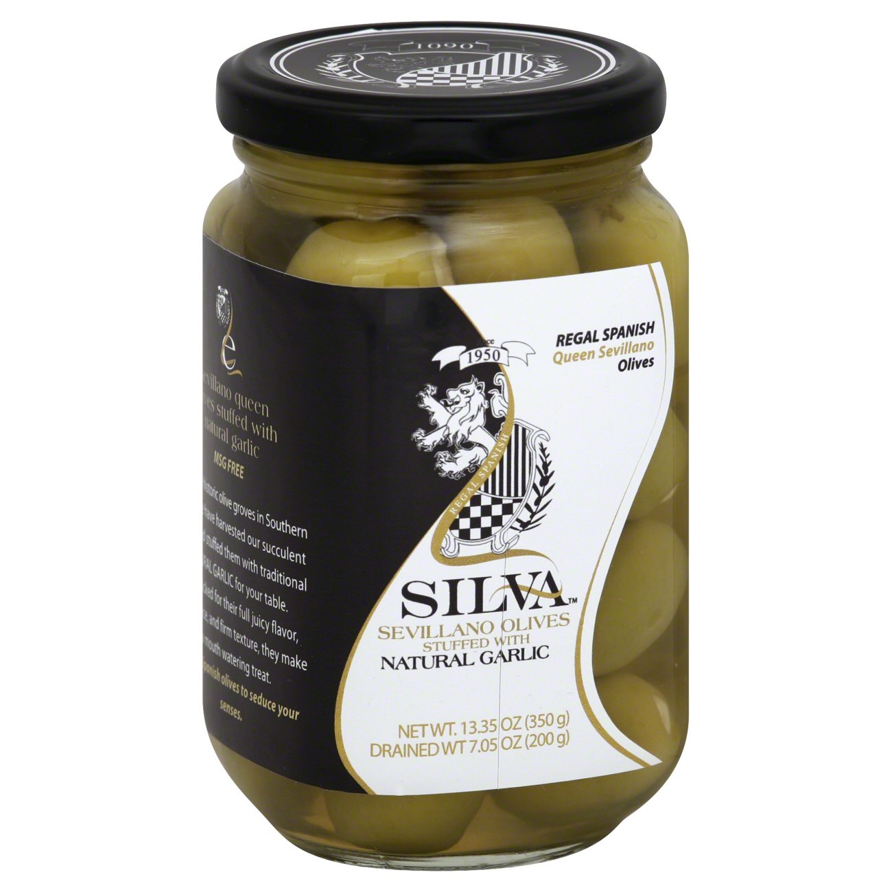Silva Stuffed with Natural Garlic Sevillano Olives - Shop Olives at H-E-B