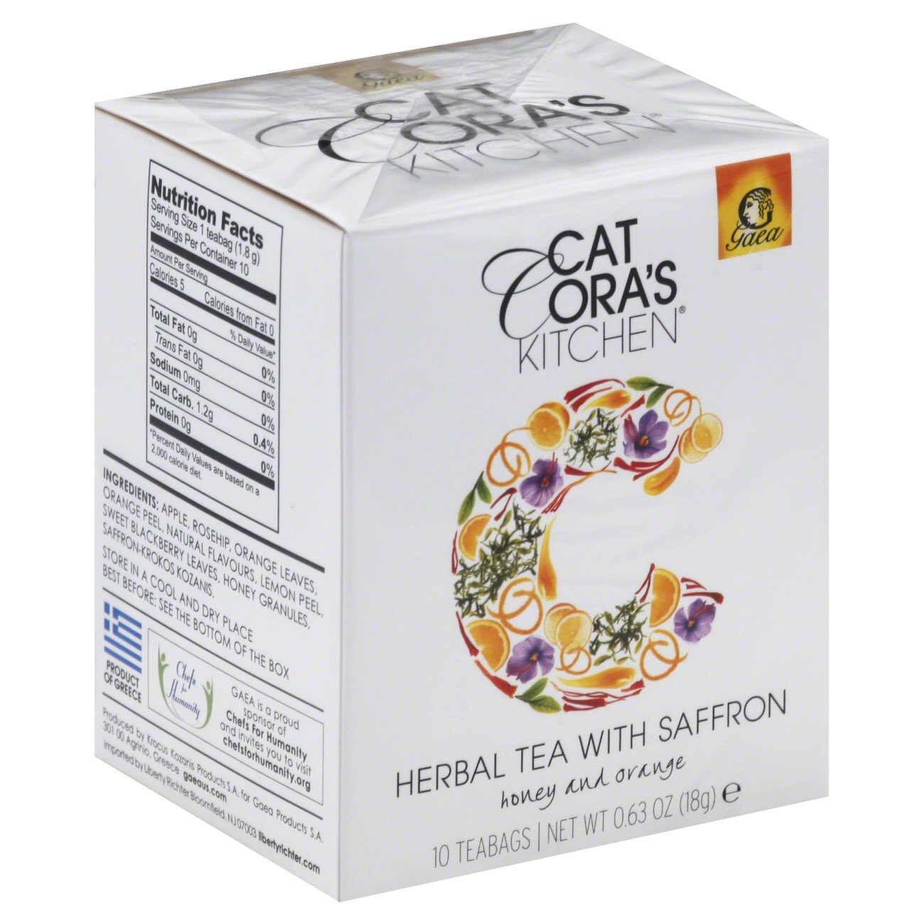 Gaea Herbal Tea with Saffron Honey and Orange Bags - Shop Tea at H-E-B