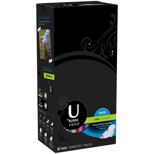 U by Kotex Extra Maxi Super Long Winged Pad - Shop Feminine Care at H-E-B
