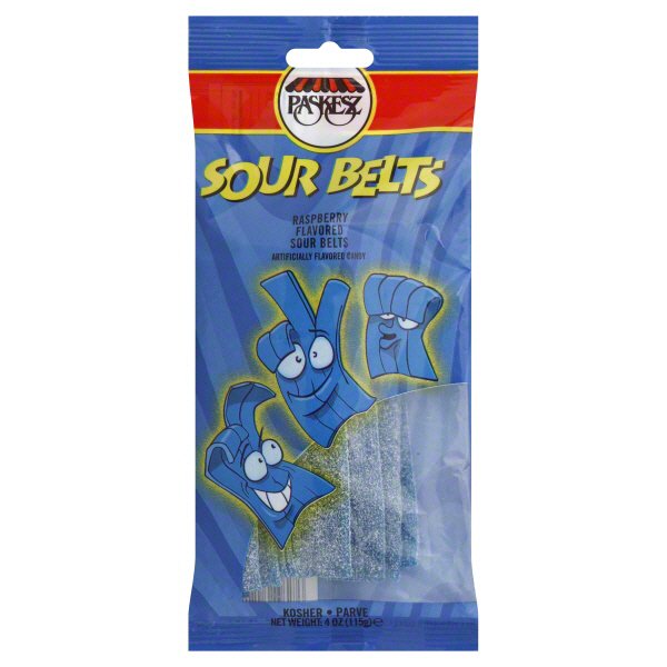 Paskesz Kosher Raspberry Flavored Sour Belts - Shop Snacks & Candy at H-E-B