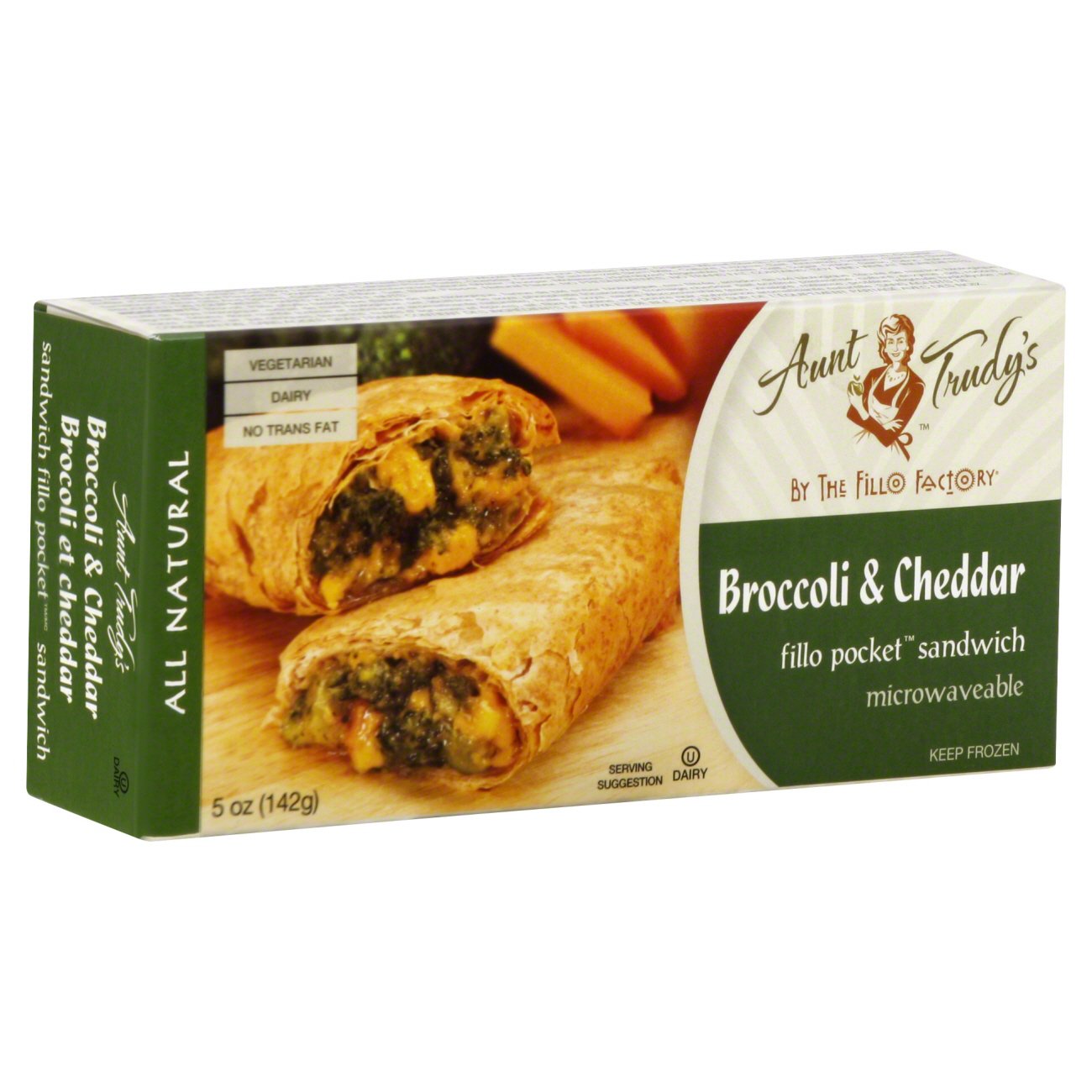 The Fillo Factory Aunt Trudy's Broccoli & Cheddar Fillo Pocket Sandwich ...