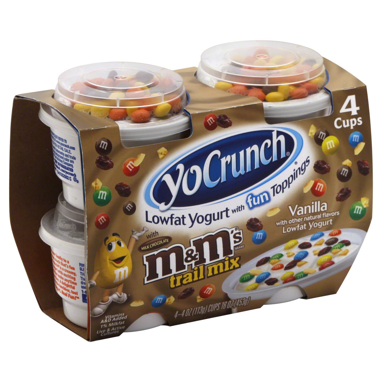 YoCrunch Low Fat Vanilla with M&M's Trail Mix Yogurt - Shop Yogurt at H-E-B