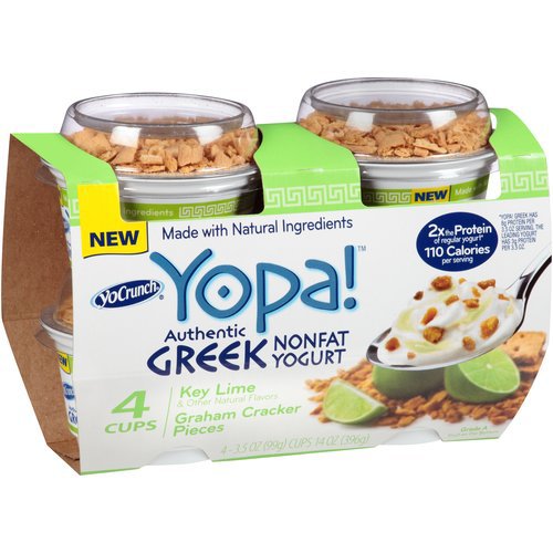 YoCrunch Yopa! Key Lime With Graham Crackers Greek Yogurt - Shop Yogurt ...