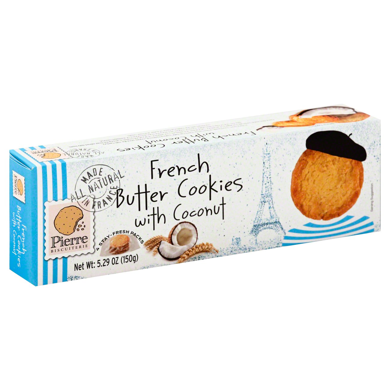 Pierre Biscuiterie Coconut French Butter Cookies - Shop Cookies at H-E-B