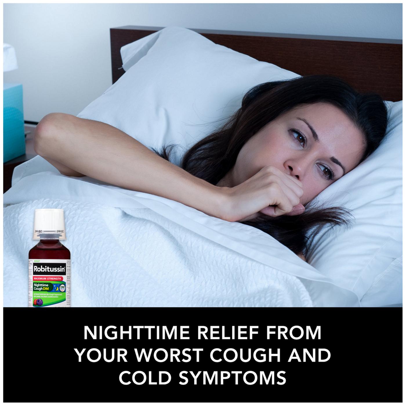 Robitussin Maximum Strength Nighttime Cough DM, Cough Medicine for ...