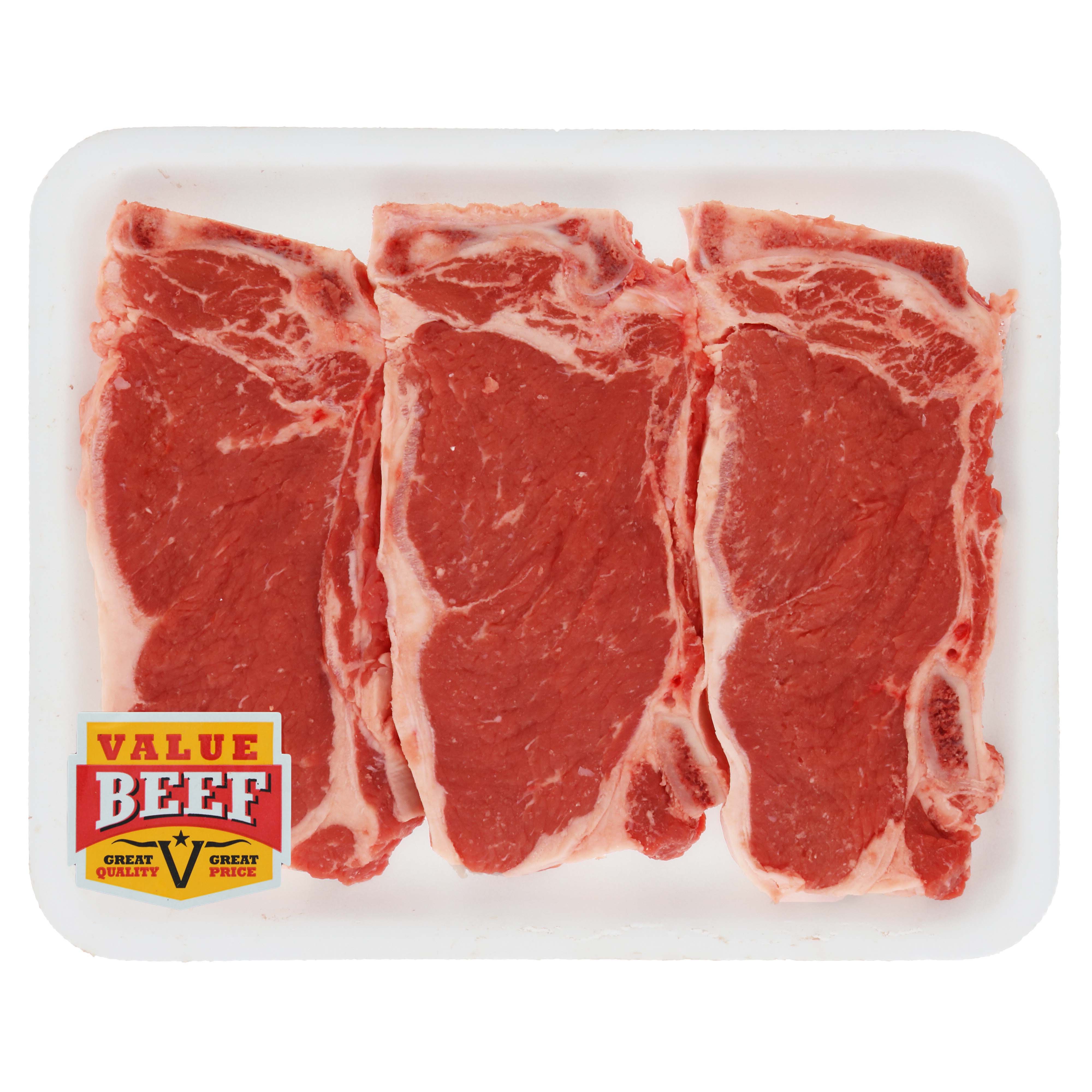 Value Beef T-Bone Steaks, Thin Cut - Shop Beef at H-E-B