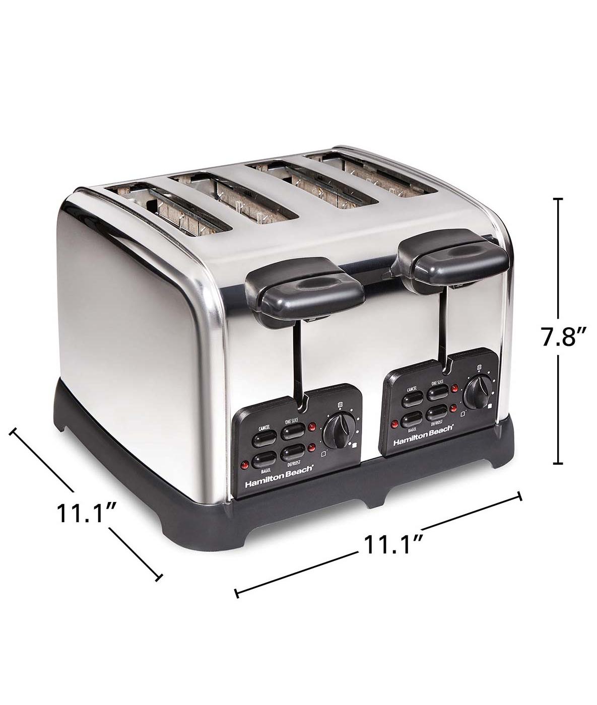 Hamilton Beach Classic 4 Slice Toaster - Stainless Steel - Shop ...