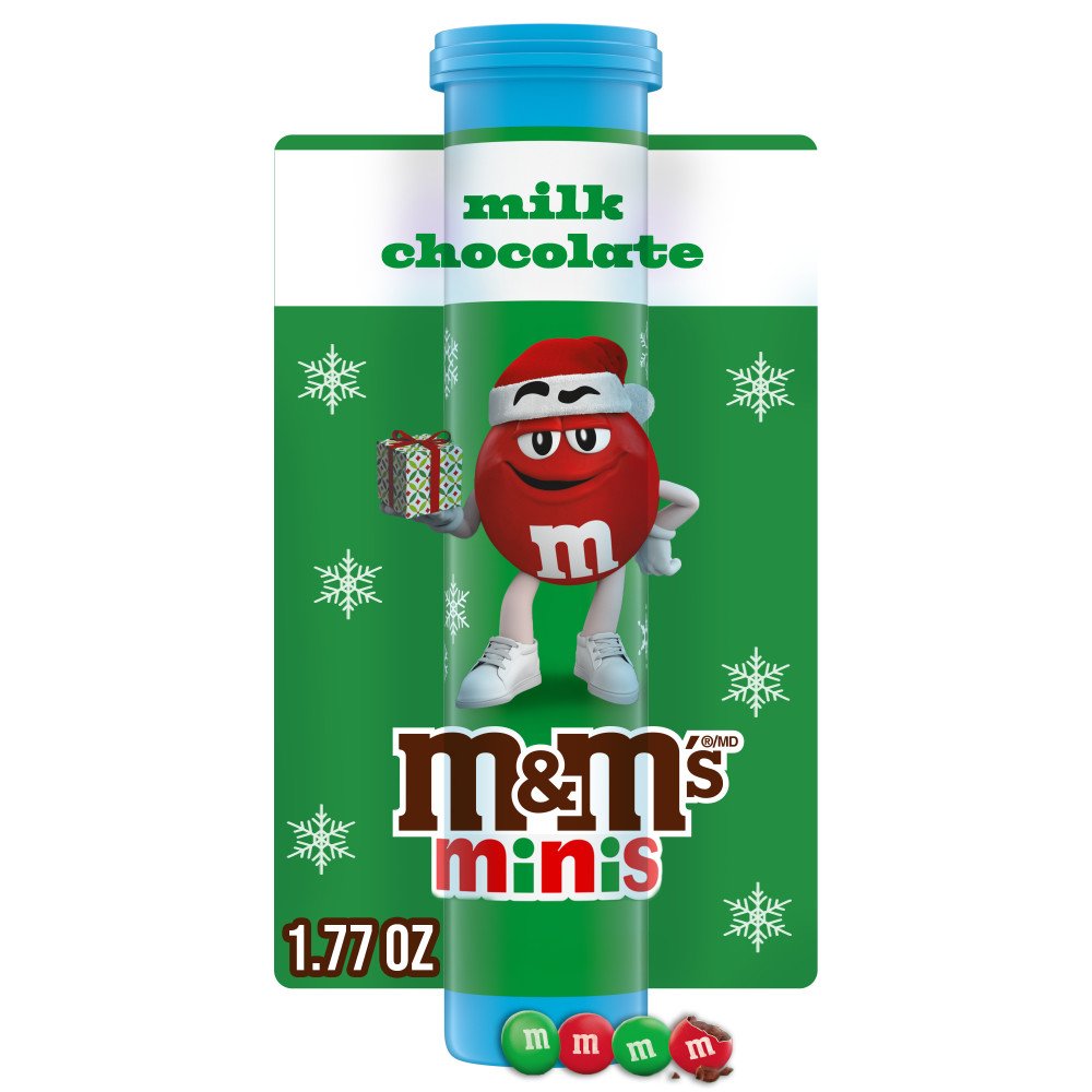 M&M'S Minis Milk Chocolate Christmas Candy Mega Tube - Shop Candy at H-E-B