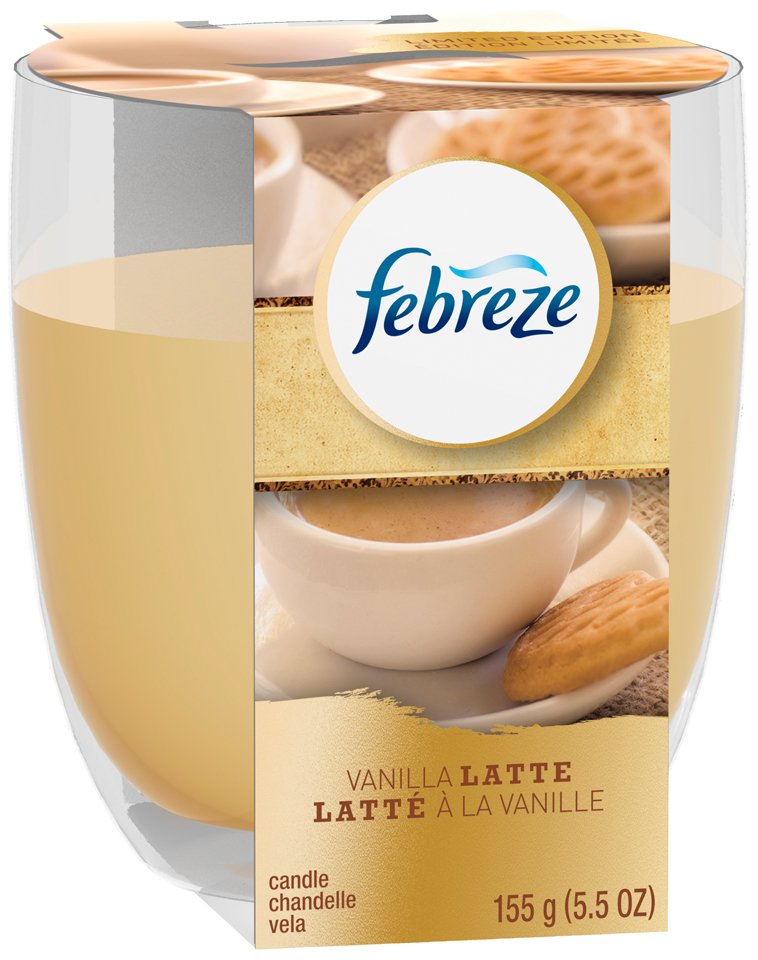 Febreze Vanilla Latte Candle - Shop Candles at H-E-B