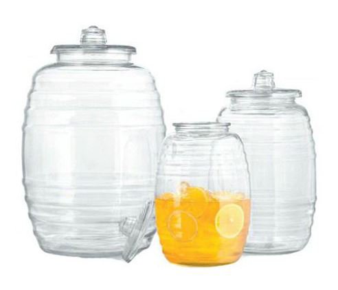 LIBBEY Glass Barrel Jar Large - Shop Serving Dishes at H-E-B