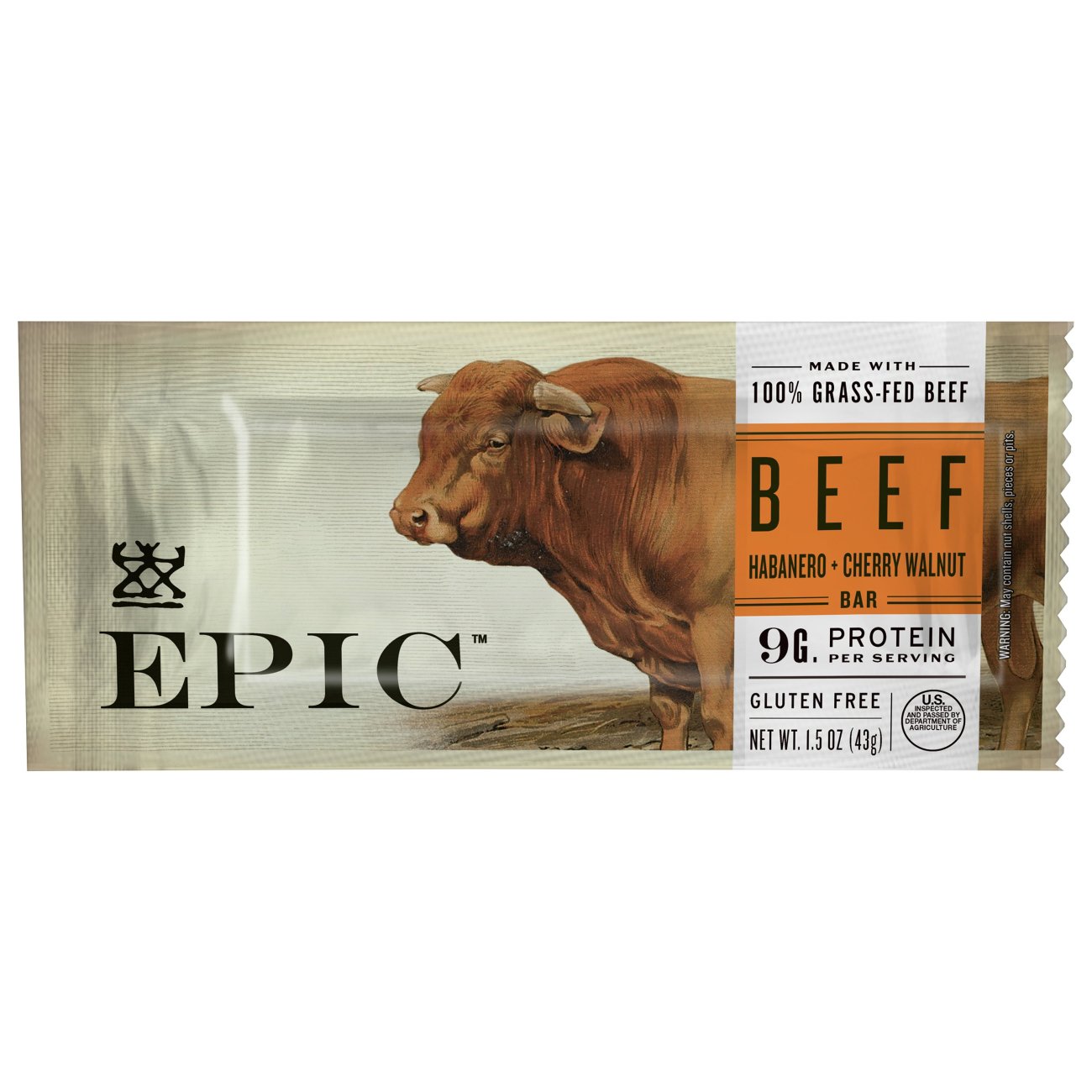EPIC 9g Protein Beef Bar - Habanero & Cherry Walnut - Shop Granola ...