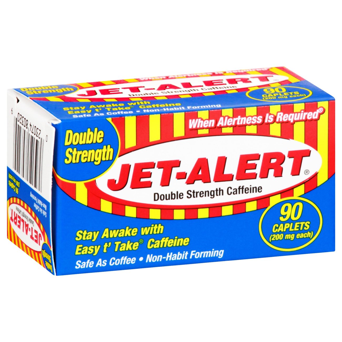 Jet Alert Double Strength Caffeine 200 mg Caplets - Shop Sleep ...