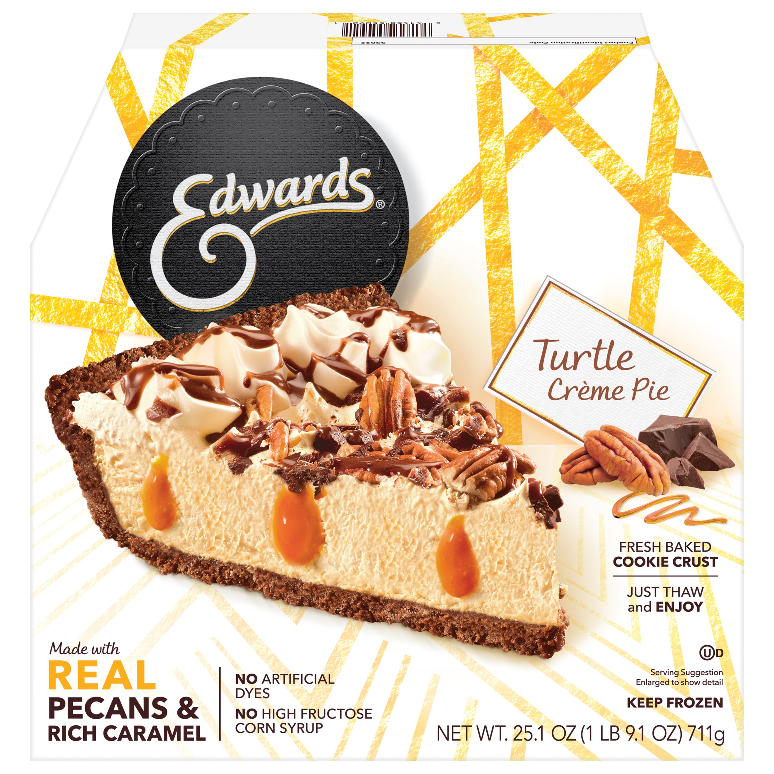 Edwards Premium Desserts Frozen Turtle Creme Pie - Shop Desserts ...