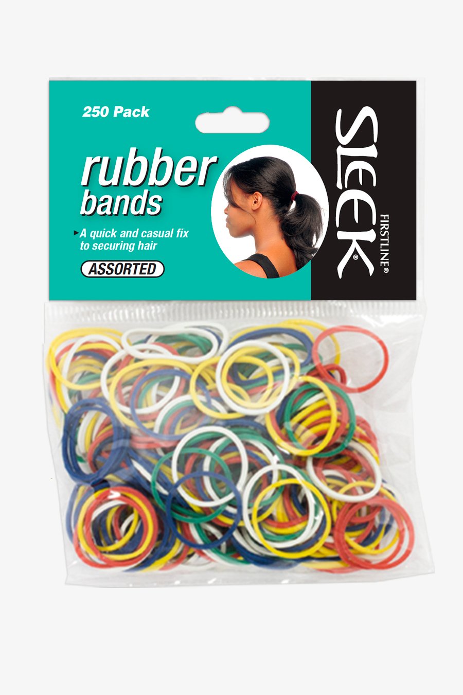 Sleek Rubber Bands Assorted Colors - Shop Hair accessories at H-E-B
