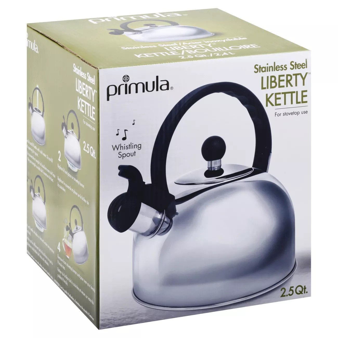 Primula Stainless Steel Whistling Kettle, 2.5 qt | Joe V's Smart Shop ...