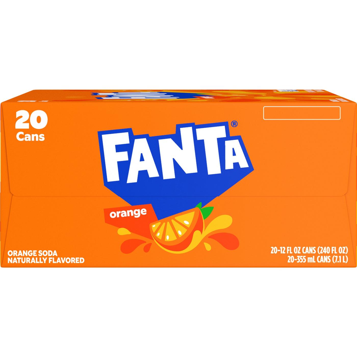 Fanta Orange Soda 12 oz Cans - Shop Soda at H-E-B